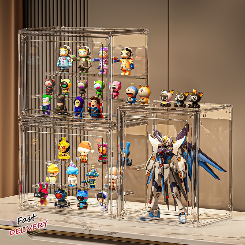 Transparent Acrylic gundam Display Case Popmart Acrylic Toy organizer ...