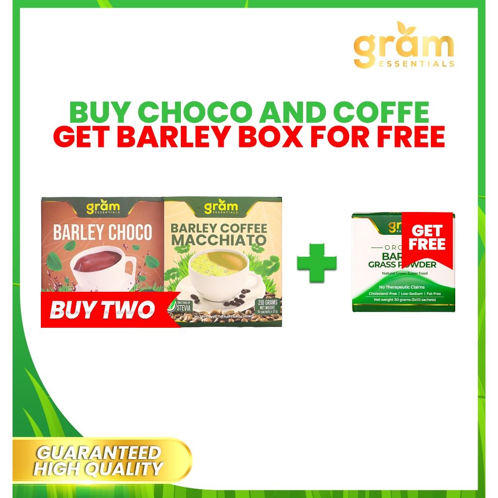 GRAM Essentials Barley Choco & Coffee with Serpentina, Spirulina ...