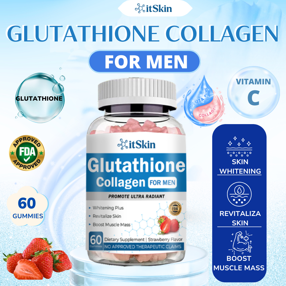 itSkin Glutathione For Men Gummies Brighten Skin Reduce Acne Increase ...