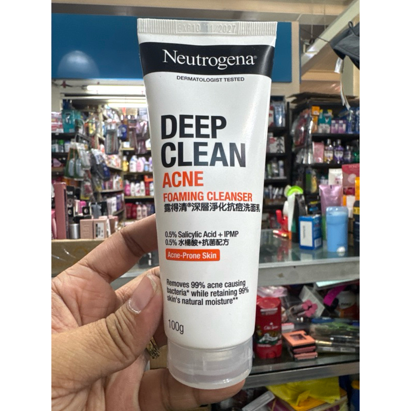 Deep Clean ACNE Foaming Cleanser NEUTROGENA Acne Prone Skin Type 100g ...