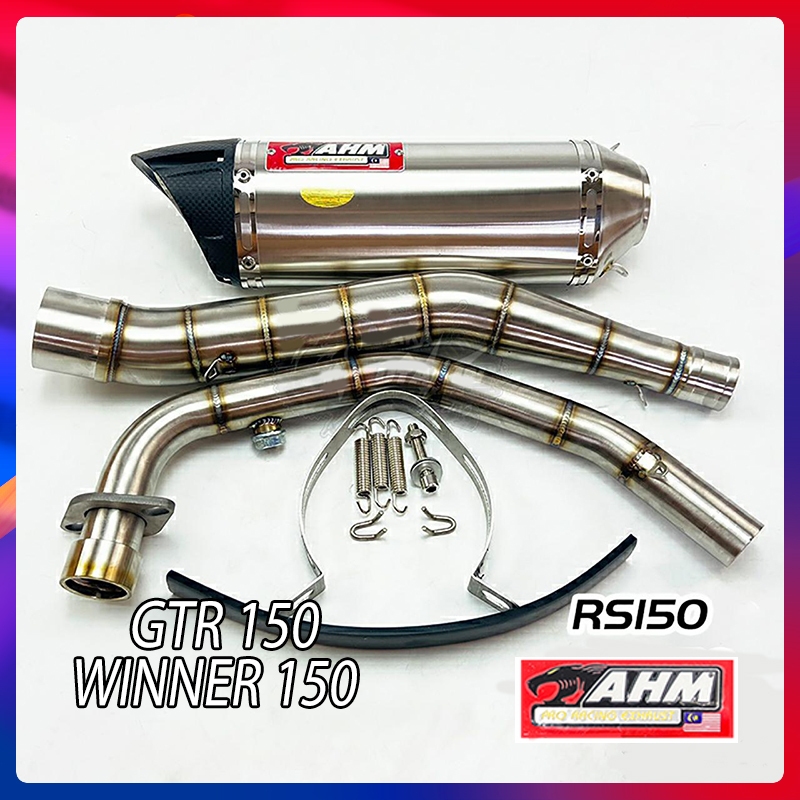 AHM 51MM Exhaust Pipe Set For GTR 150 WINNER 150 Full Set With Elbow ...