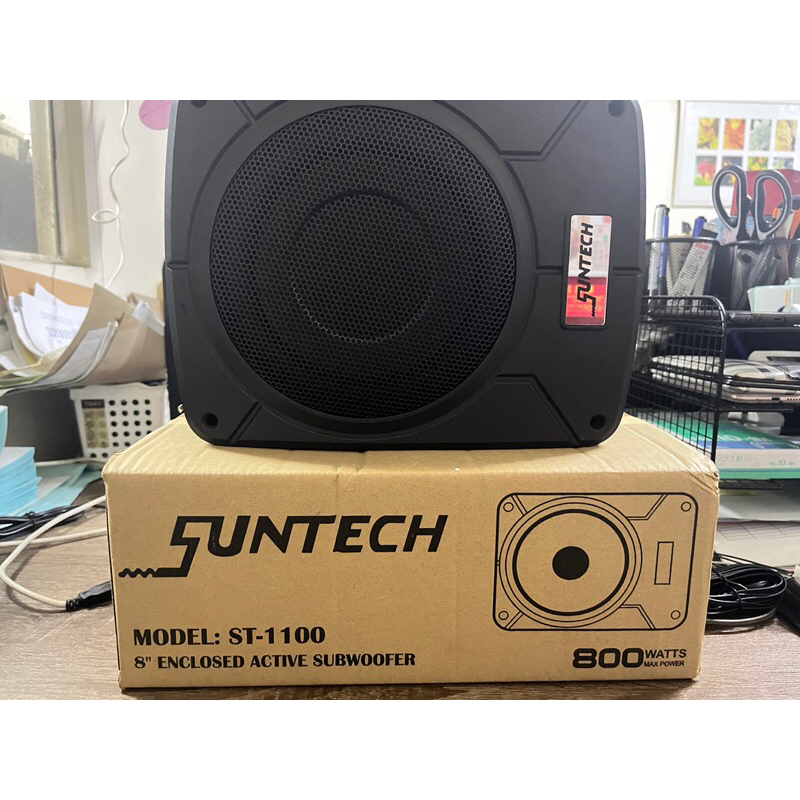 suntech enclosed active amplifier subwoofer 8 inch | Shopee Philippines