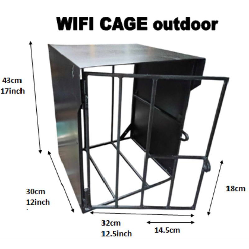 piso wifi vendo cage( outdoor) W30cm- 12inch/L32cm - 12.5inch/H43cm ...