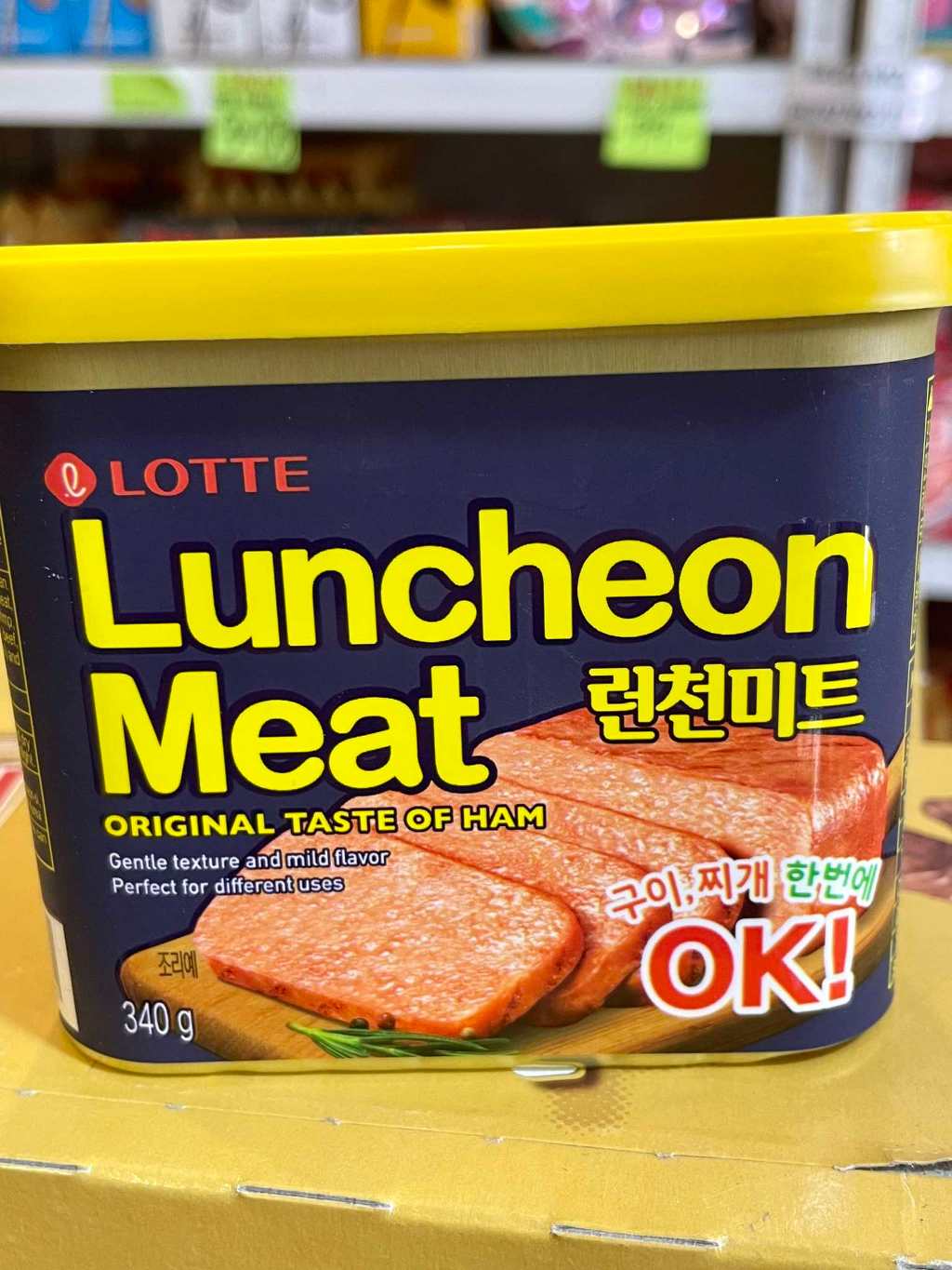 Lotte OK Luncheon Meat (Korean Spam) 340g | Shopee Philippines