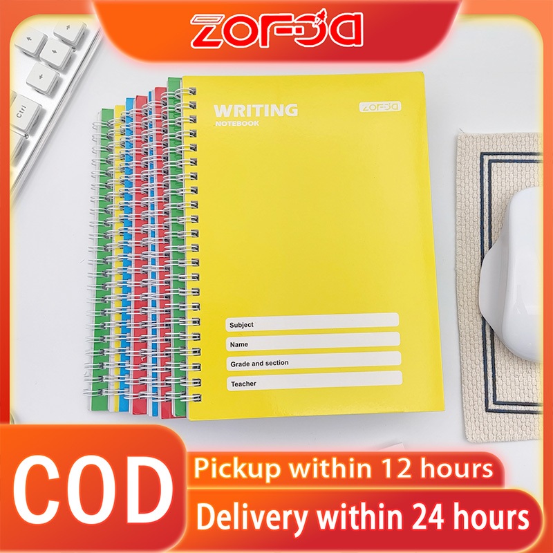 80 Sheets Spiral Notebook 10Pcs Double Metal Ring Composition Notebook ...