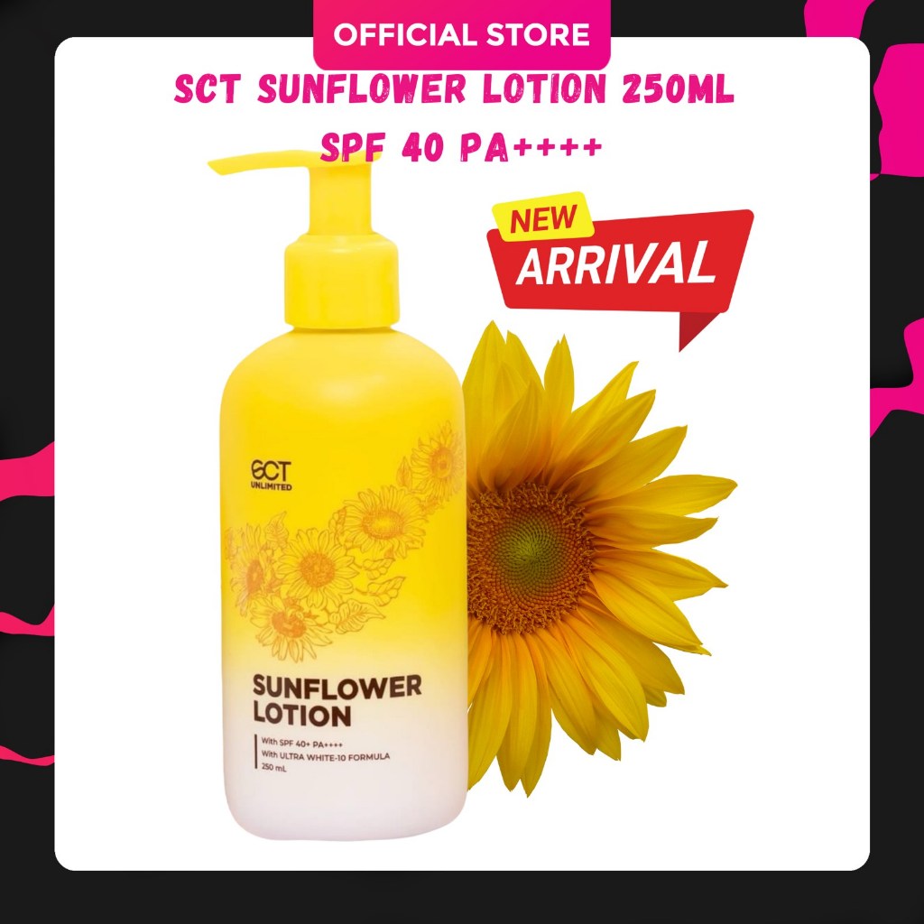 SCT SUNFLOWER LOTION 250ML SPF 40 ++++ WITH ULTRA WHITE FORMULA ...