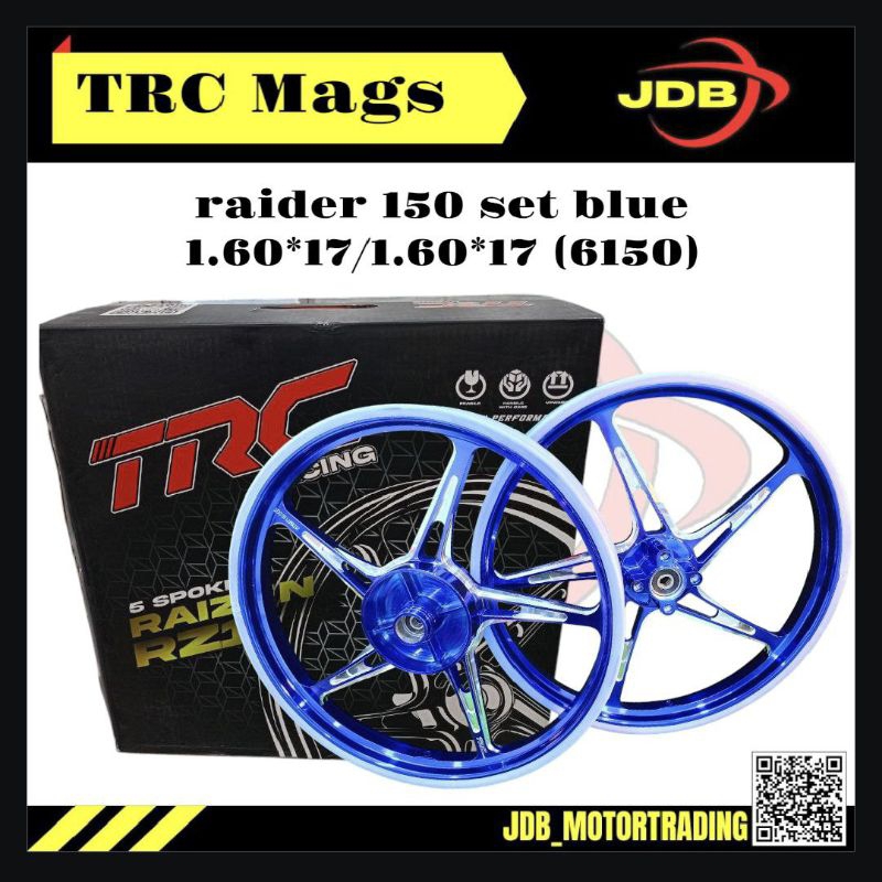 TRC Mags for Raider 150 set blue 1.60*17/1.60*17 (6150) | Shopee ...