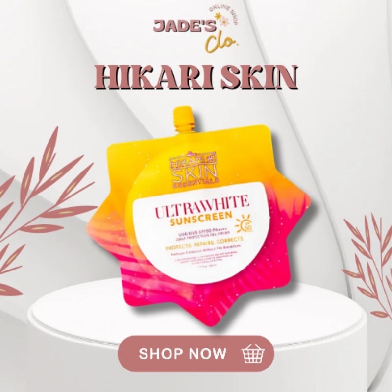 Hikari Sunscreen Sunblock Cream Skin Essential Ultra White Sun Protect ...