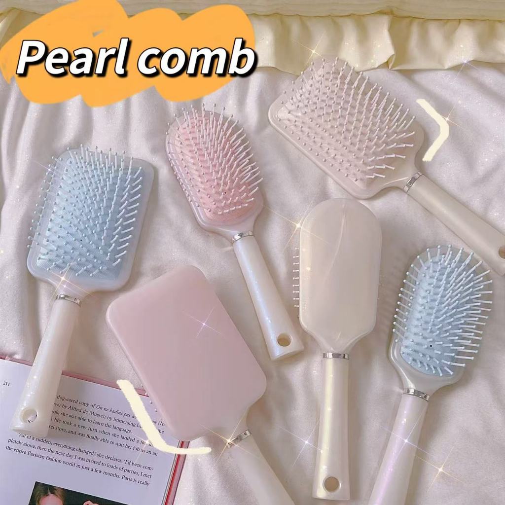 NECK Pearl comb Anti-static brush Massage comb Girls long hair curl air ...