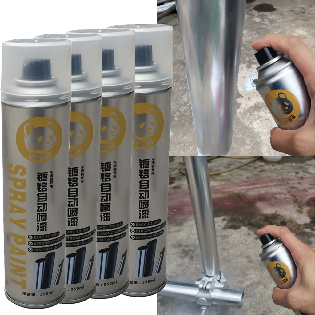 350ml Chrome Spray Paint Metal Silver Spray Paint Metal Rust Remover ...