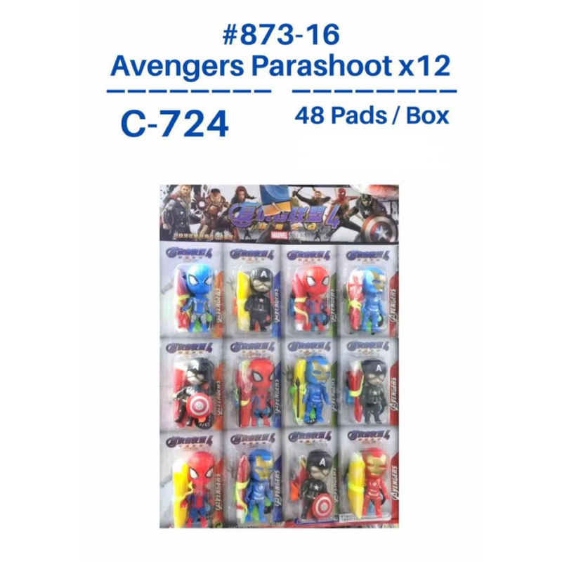 Avengers Parashoot Toy Pad by12 | Shopee Philippines