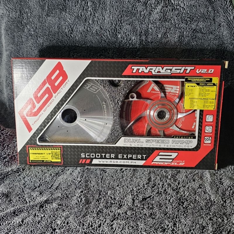 RS8 Pulley Set TARAGSIT V2 Dual Speed Ramp AEROX NMAX V1 V2 | Shopee ...