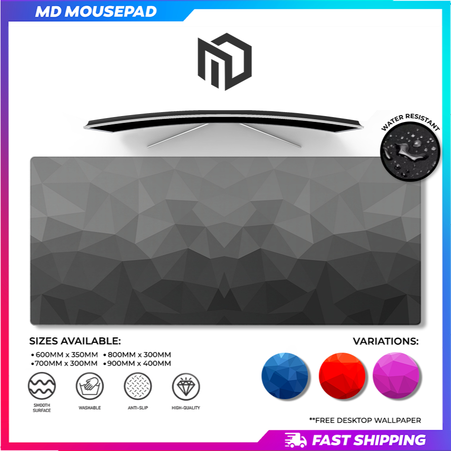 MD Mousepad | Geometric | Extended Large Gaming Mouse pad | Shopee ...