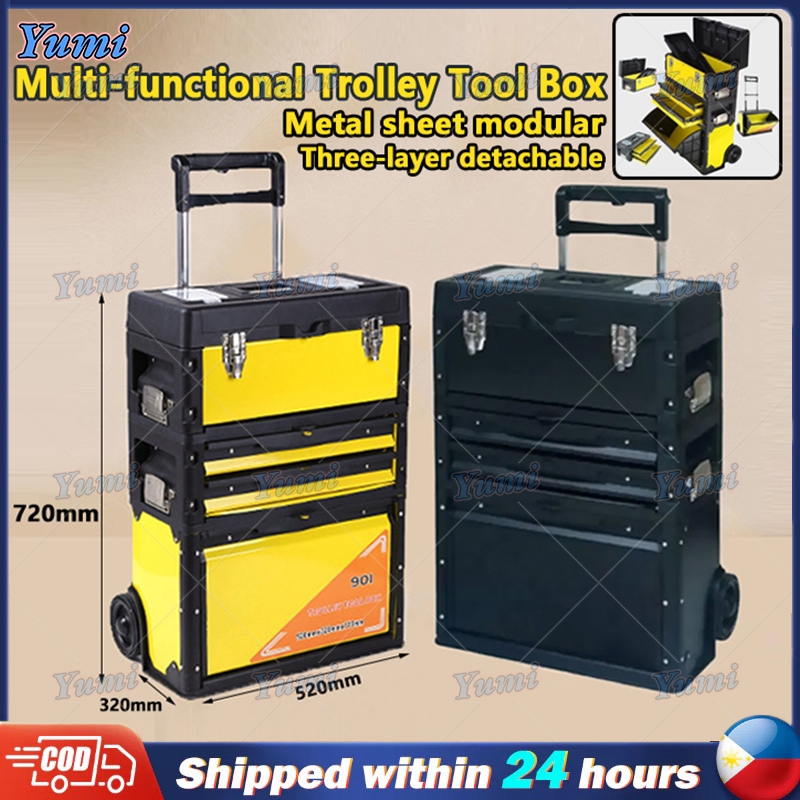 Heavy Combined Pull rod toolbox Duty Portable Detacheable Hardware ...