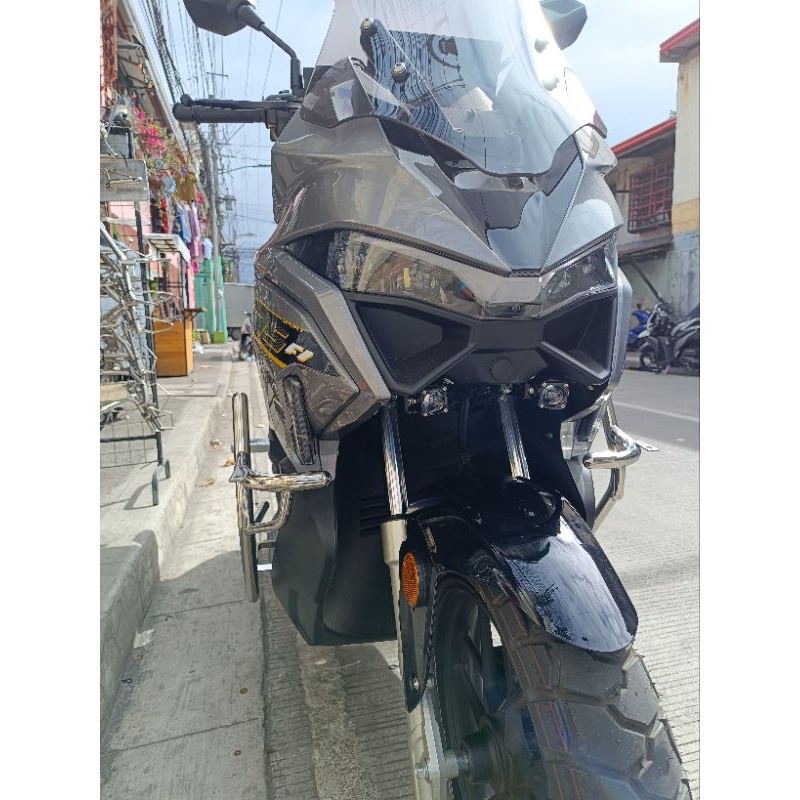 [RMG] EASYRIDE ADV 175 FI STAINLESS HALF CRASHGUARD WITH MDL BRACKET READY | Shopee Philippines