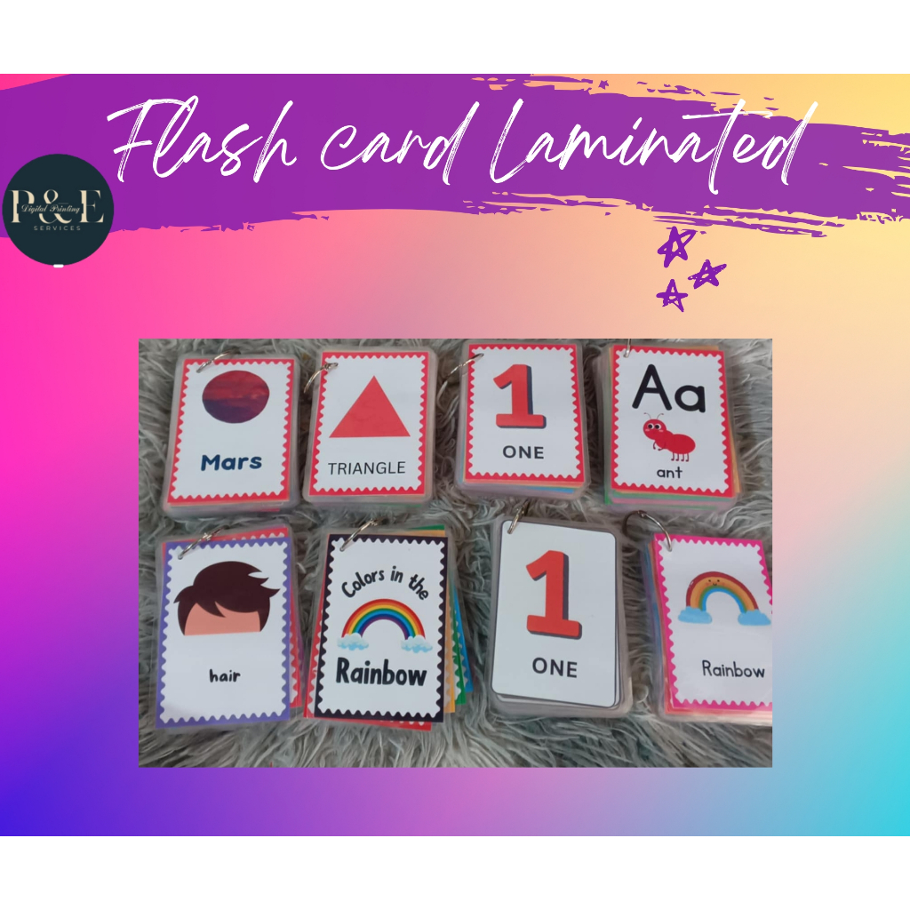 Flash card laminated | Shopee Philippines