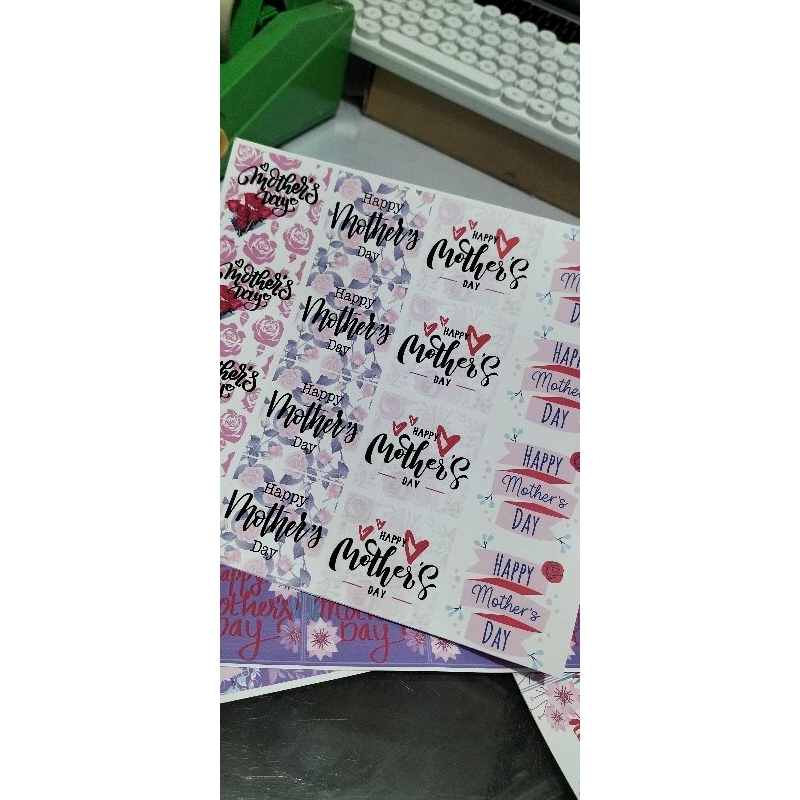 CUSTOMIZED STICKERS and PERSONALIZED LABELS A4 SIZE WATERPROOF | Shopee ...