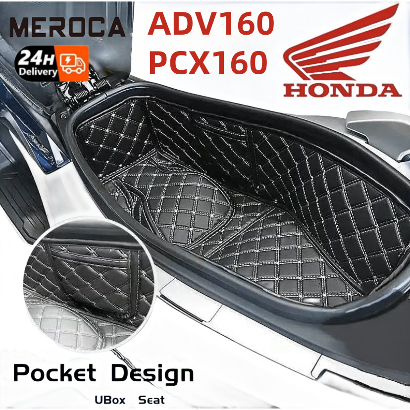 HONDA PCX 160/ADV 160/CLICK COMPARTMENT Cover PREMIUM UBOX Seat Leather ...