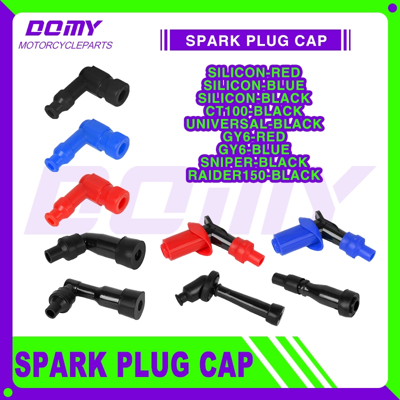 SPARK PLUG CAP FOR MOTORCYCLE UNIVERSAL/GY6/SNIPER/RAIDER150/CT100 ...