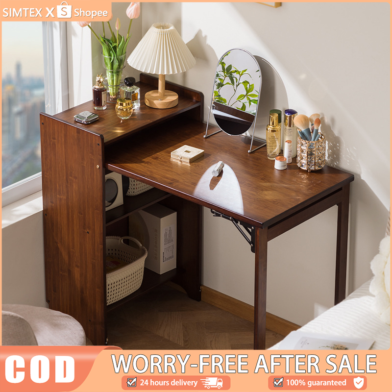 Folding Table Computer Study Desk Environmentally Wooden Table Suitable ...