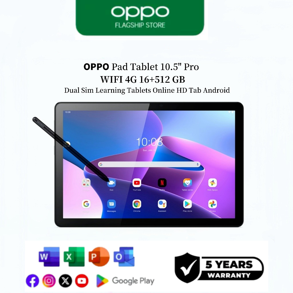 Best-selling OPPO Tablet Android 12+512GB WIFI Large Screen Dual SIM ...