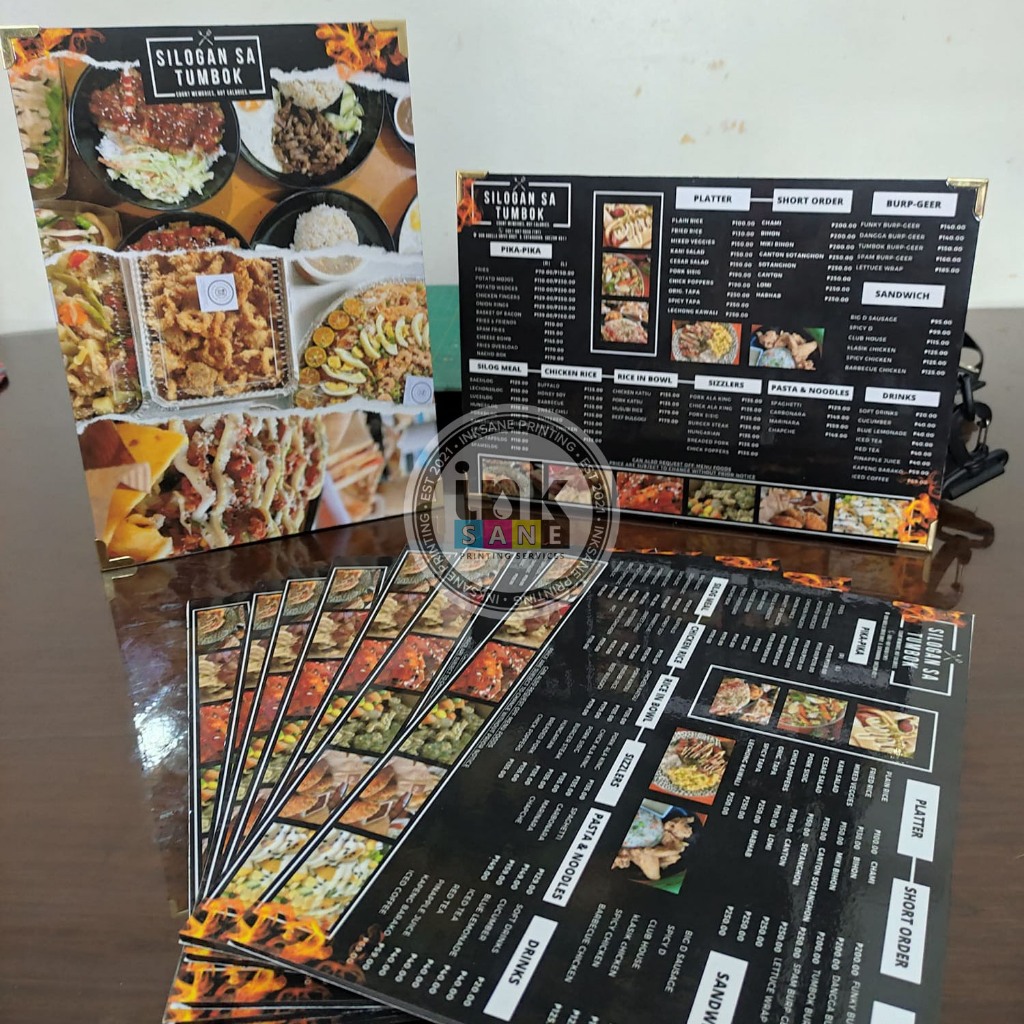 a4 Size Back to Back Restaurant Menu Board | Shopee Philippines