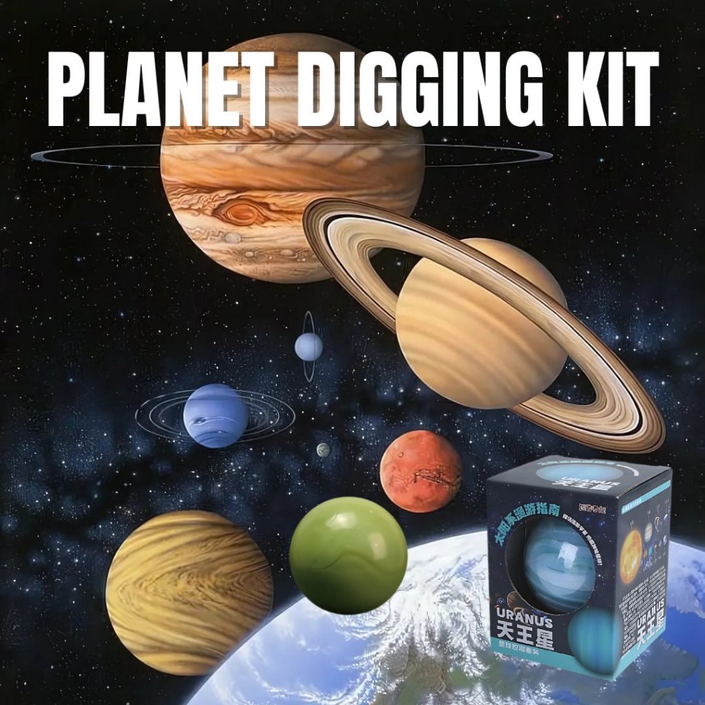BYJ Planet Digging Kit Ages 3+ Marble Excavation Learning Toy | Shopee ...