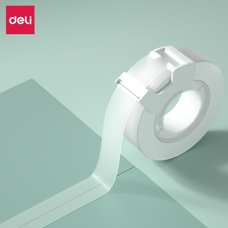 Deli Invisible Tape Writable Clear Adhesive Tape with Tape Cutting ...