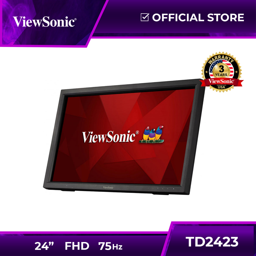 ViewSonic TD2423 24" FHD 1920 x 1080 75Hz Intuitive 10-point ...