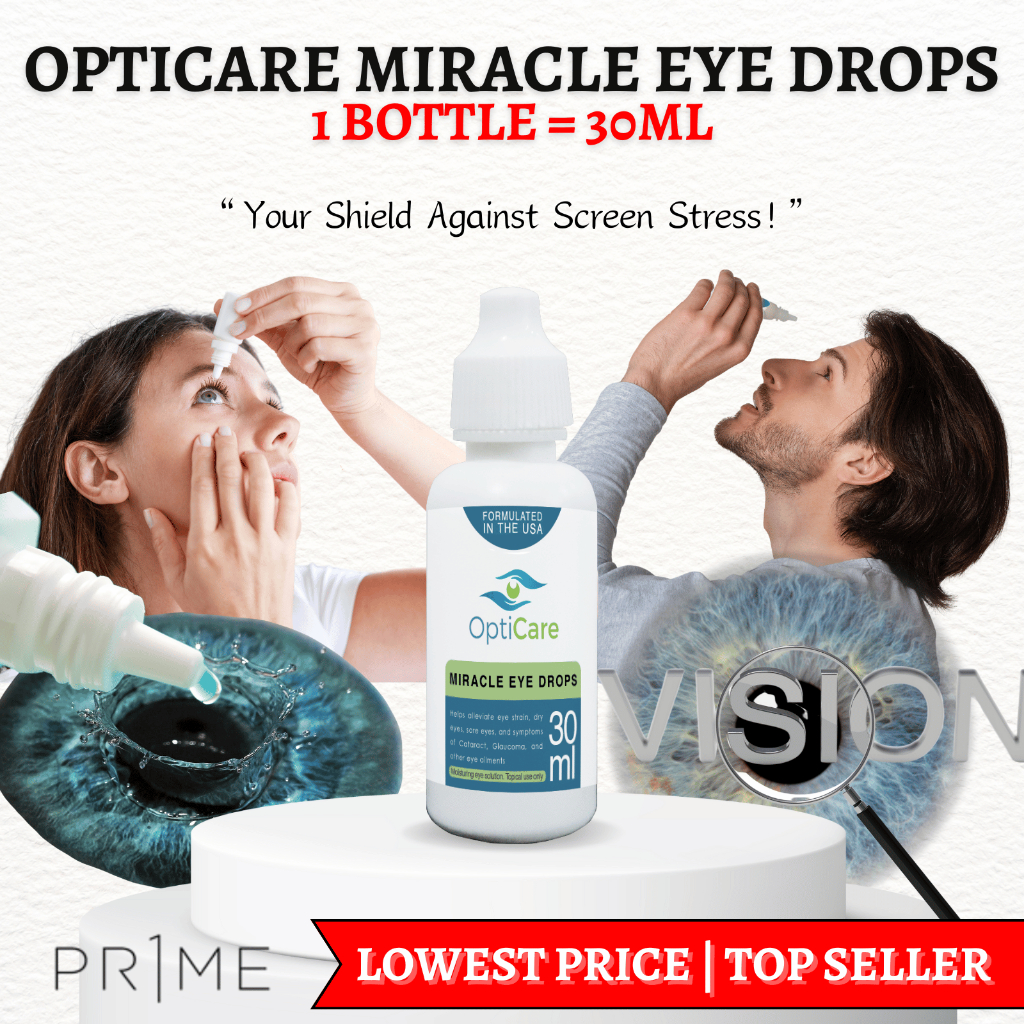 OptiCare Miracle Eye Drops l Removes Itchy and Redness l Enhance Blurry ...
