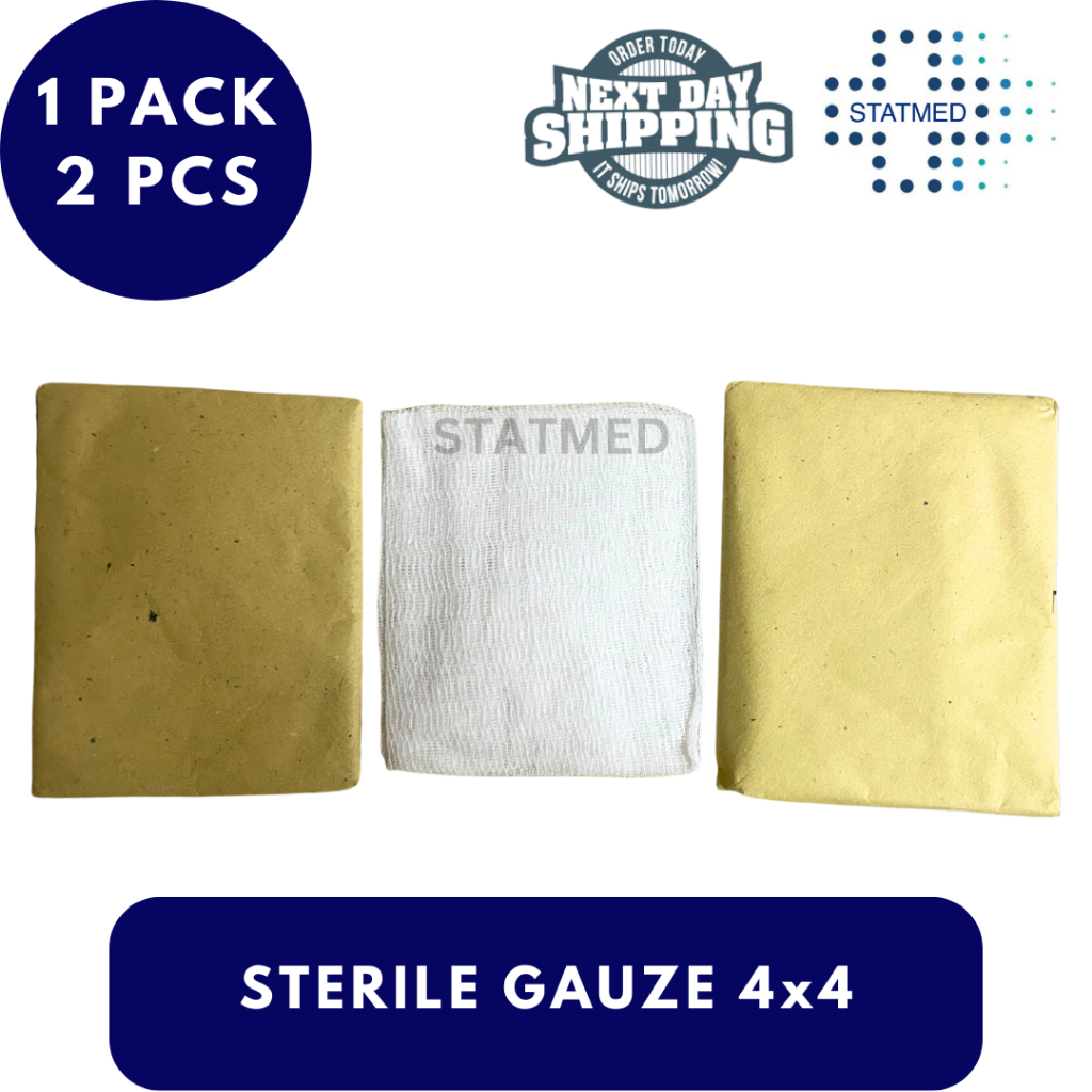 Sterile Gauze Pad 4x4 Autoclaved l 1 pack (2 pcs) , 2 packs (4 pcs ...