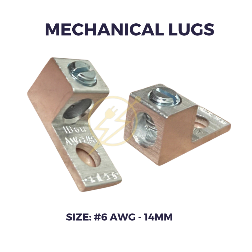 Mechanical Lugs - Terminal Lugs Size #6 awg - 14mm | Shopee Philippines