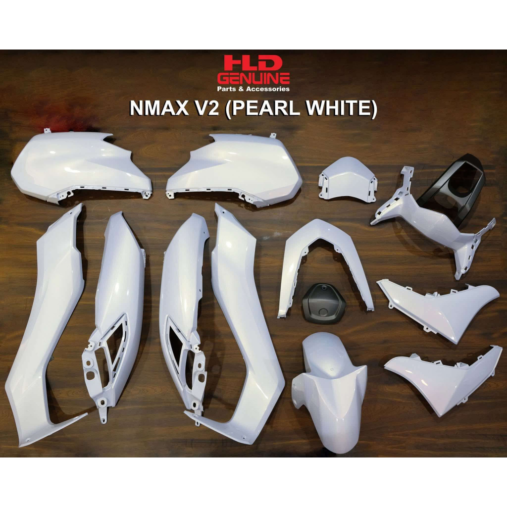 HLD GENUINE BODY COVER NMAX (V2) PEARL WHITE FAIRINGS MADE IN MALAYSIA ...