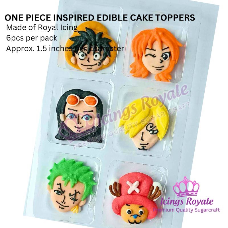 One Piece Anime - Inspired Edible Cake and Cupcake Topper Candies ...