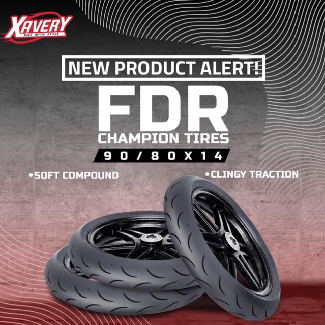 FDR Race Tire 90/80x14 - Champion Tubeless Tire - Made in Indonesia ...