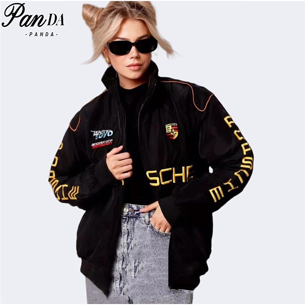 PANDA Porsche F1 Embroidery Racing Cycling Jackets Vintage Jacket For ...