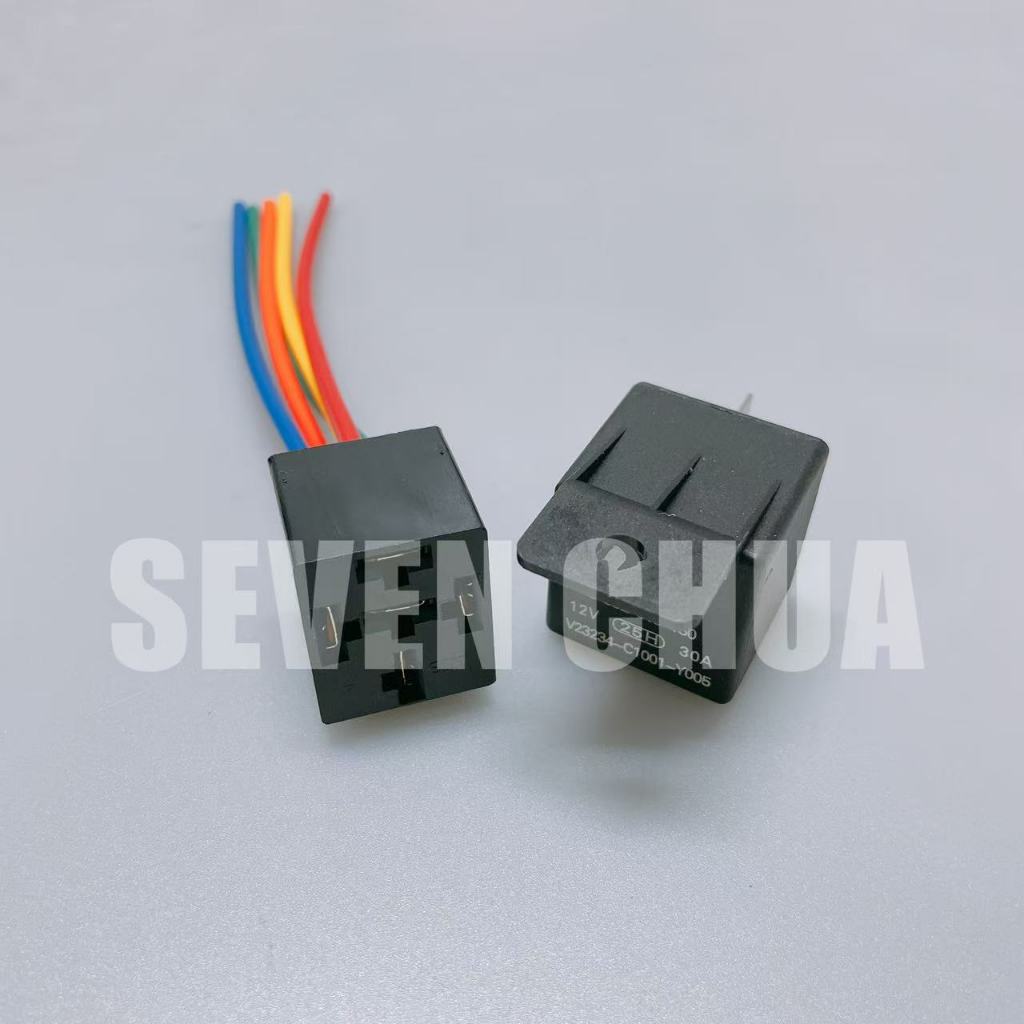 Bosch Relay 12v 30a 5pin with Socket Heavy Duty Horn Mini Driving Light ...