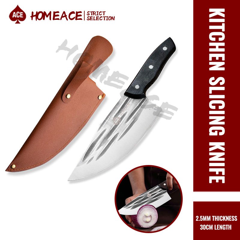 HomeAce 30cm Damascus Kitchen Knife Meat Professional Chef Butchering ...