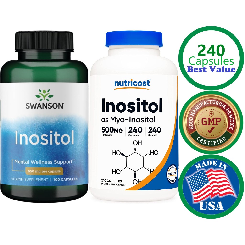240/120 Caps Real Myo Inositol Enhanced Absorption for PCOS, Cellular ...