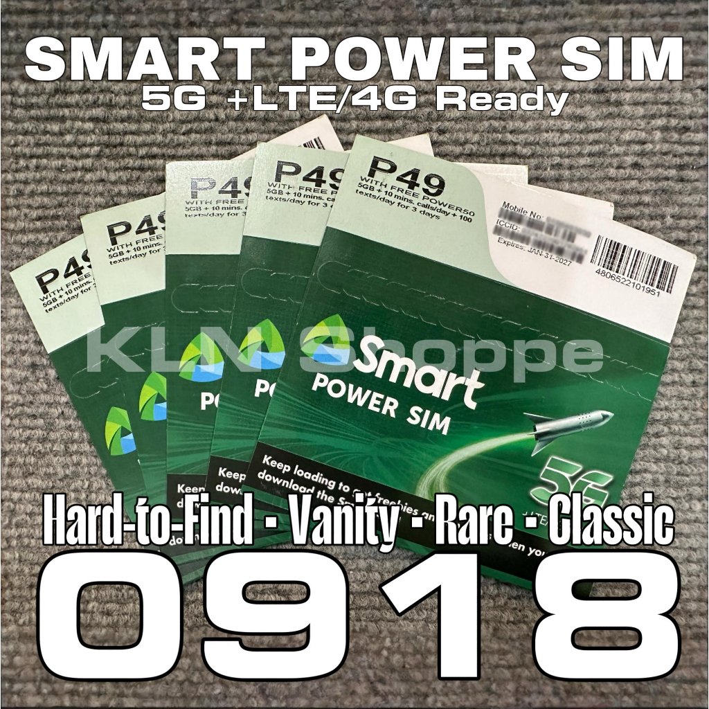 SMART 0918 Hard-to-Find Vanity Rare Classic Prepaid 5G+LTE/4G-ready ...