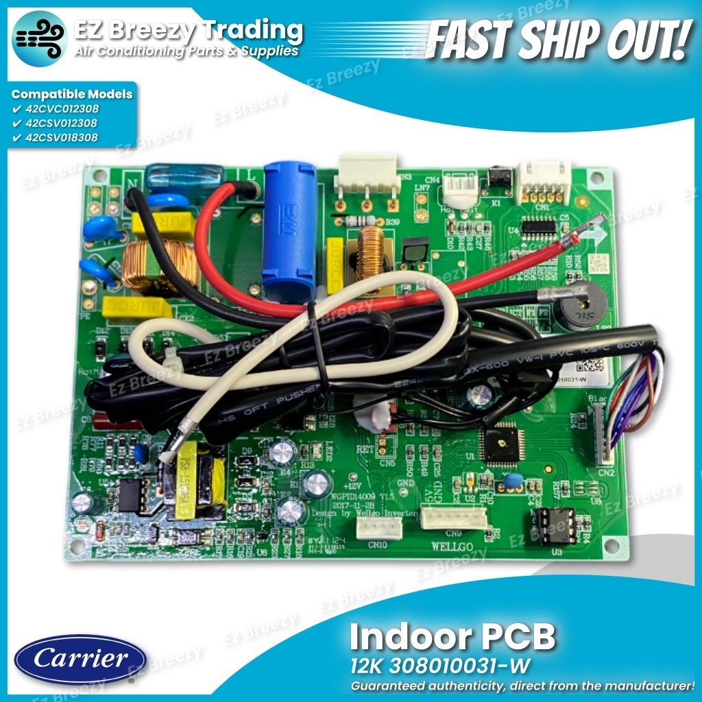 Indoor PCB 12K 308010031-W for Split Type Inverter Air Conditioning ...