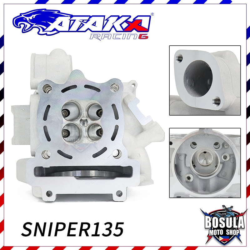 ATAKA Cylinder Head Big Valve Full Set Yamaha Sniper 150 Sniper 135 ...