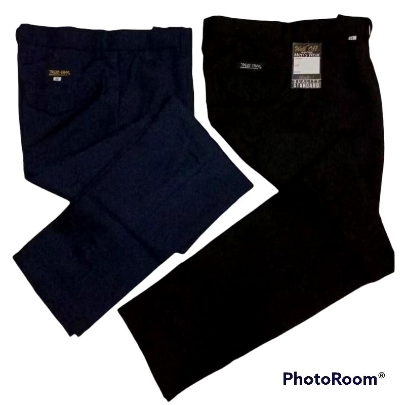 Well off slacks for men (Black, Navy Blue, Khakie) | Shopee Philippines