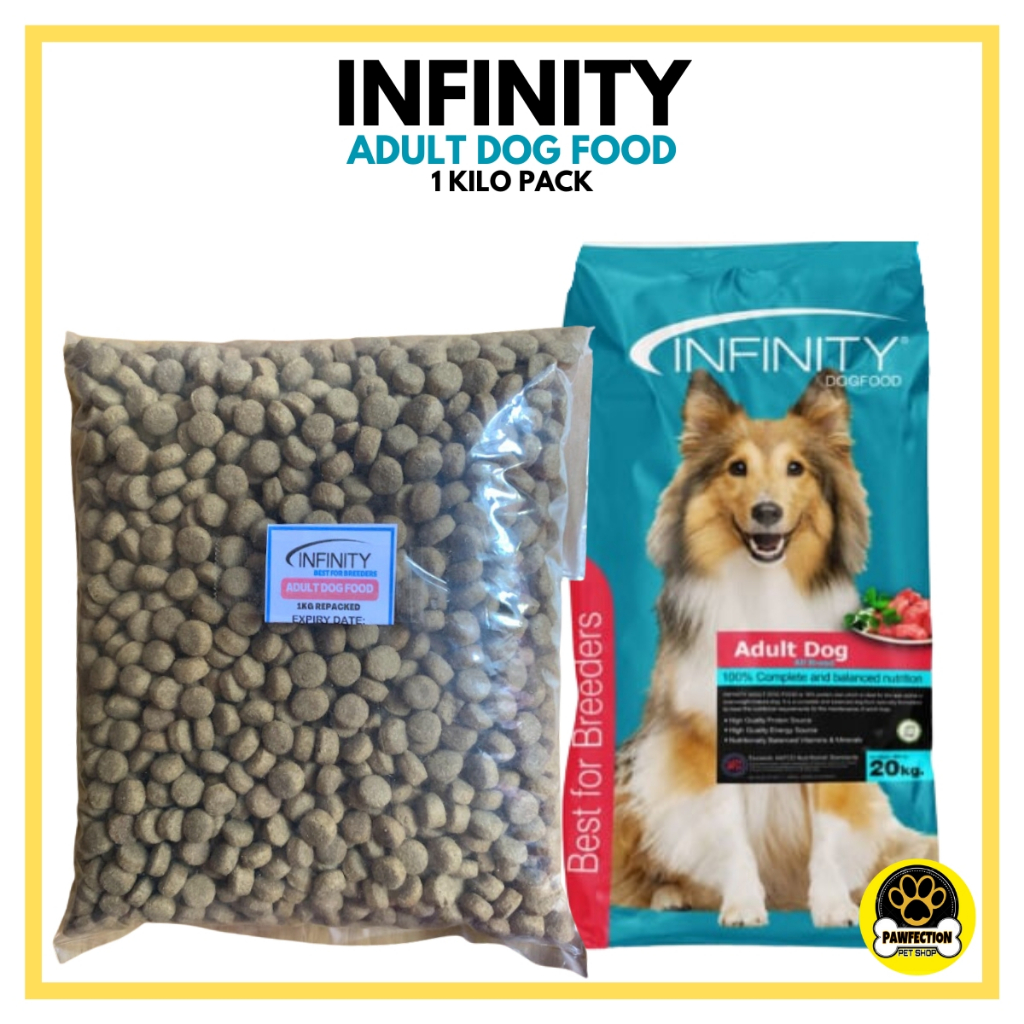 Infinity ADULT DOG FOOD best for all breeds 1 kilo repack ~LIGHT BLUE ...