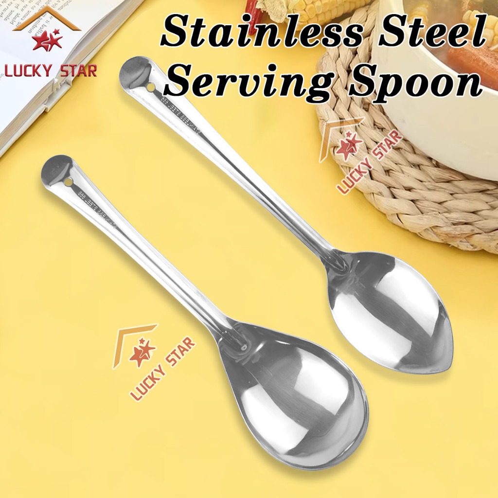 High Quality Soup Serving Spoon Stainless Steel Large Spoon For Food ...