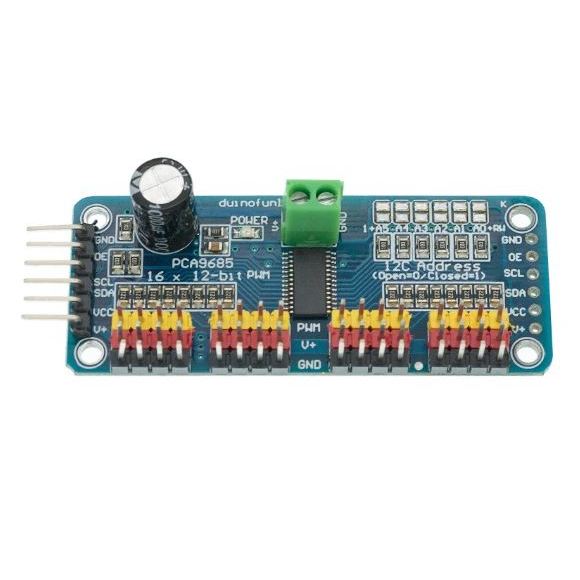 16 Channel 12-bit PWM/Servo Driver-I2C interface PCA9685 module Raspberry pi shield module servo ...