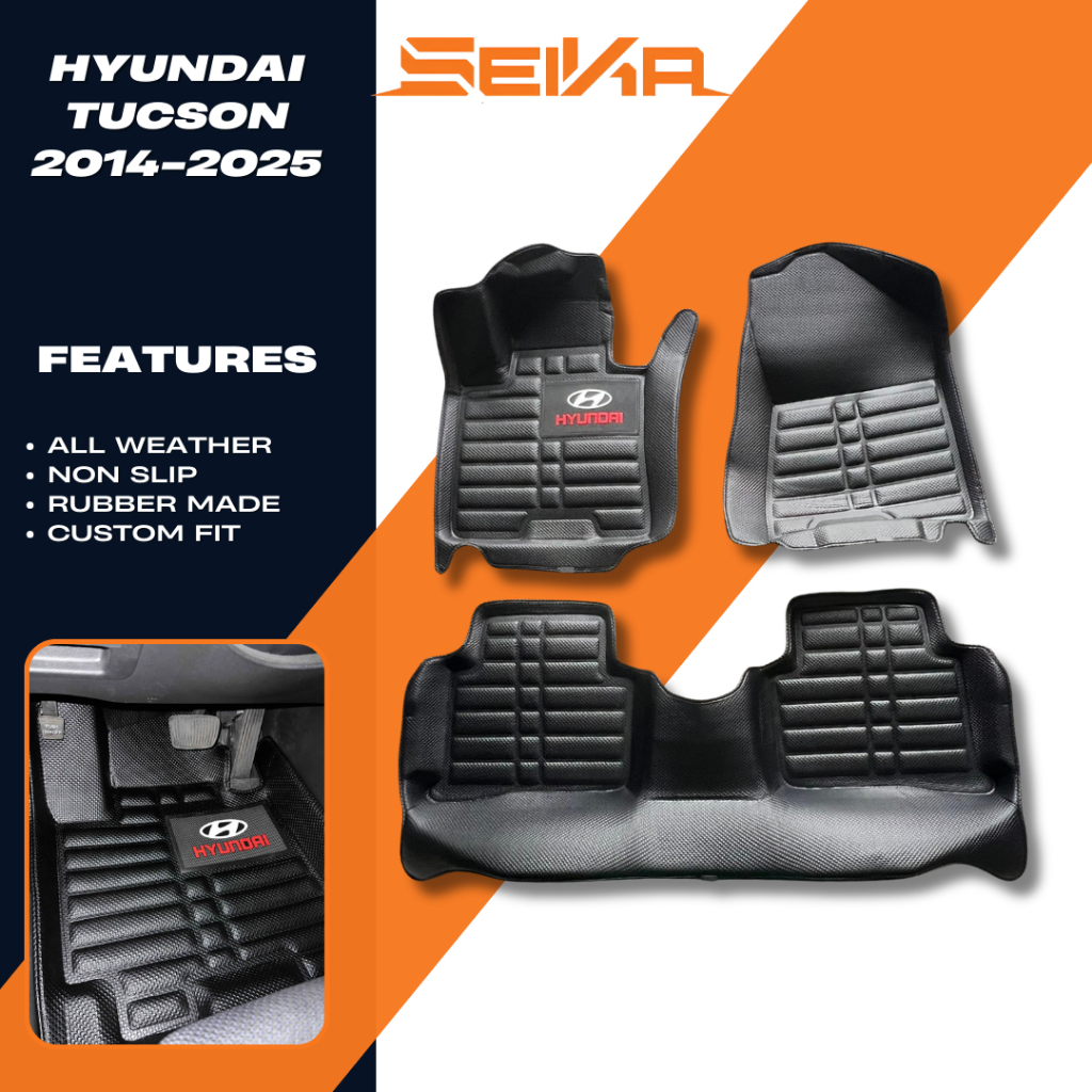 Hyundai Tucson car mat (2009-2015) (2016-2024) Premium Diamond Deep ...