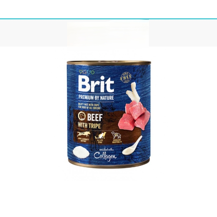 Brit Premium by Nature Beef with Tripe Dog Wet Food 800g | Shopee ...