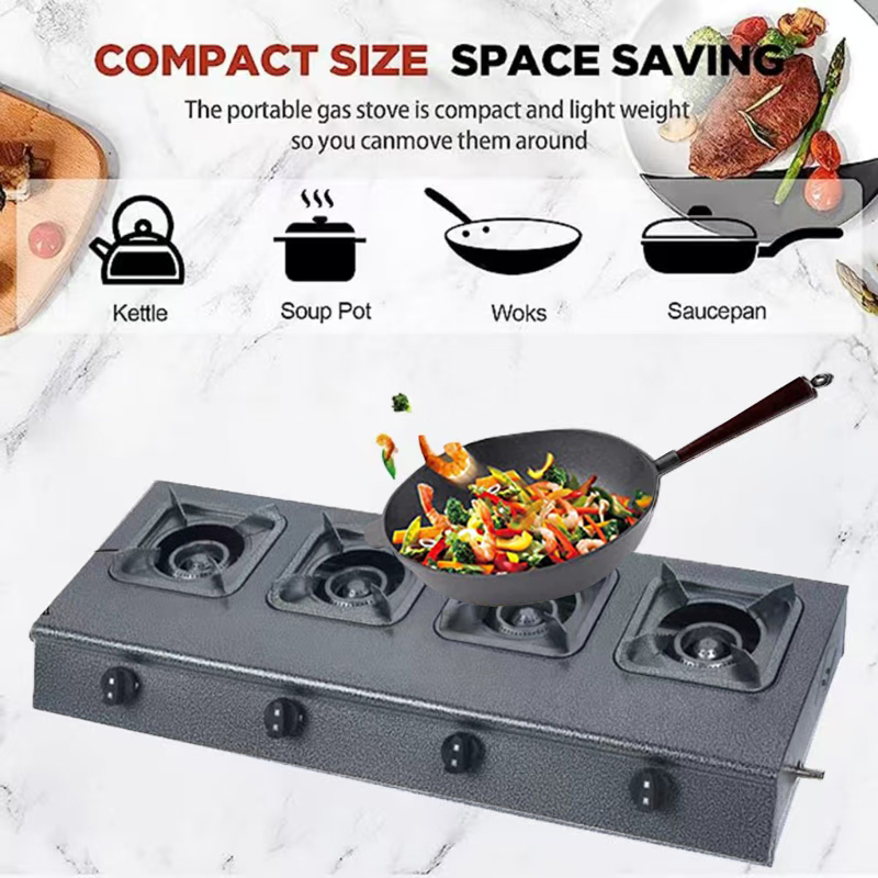 High Quality Gas Stove With 3/4/6/8 Heads Conservation Stainless For ...