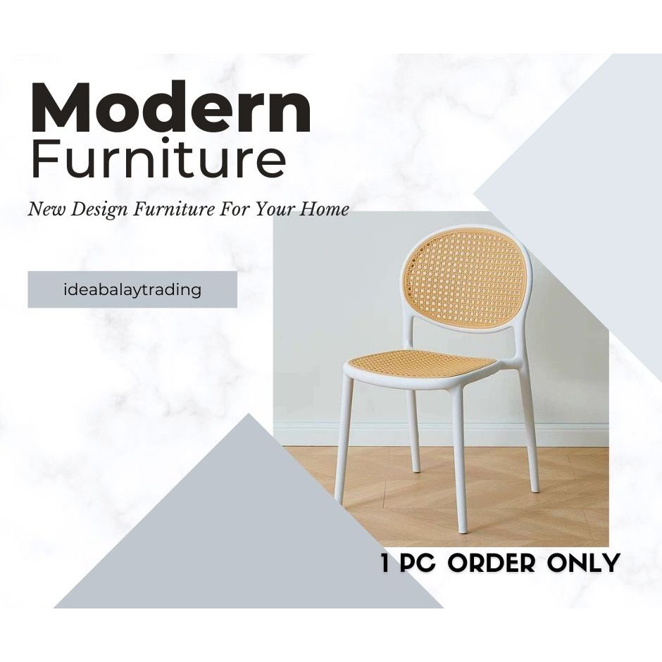 SOLIHIYA CHAIR KRUZO PLASTIC RATTAN CHAIR | Shopee Philippines